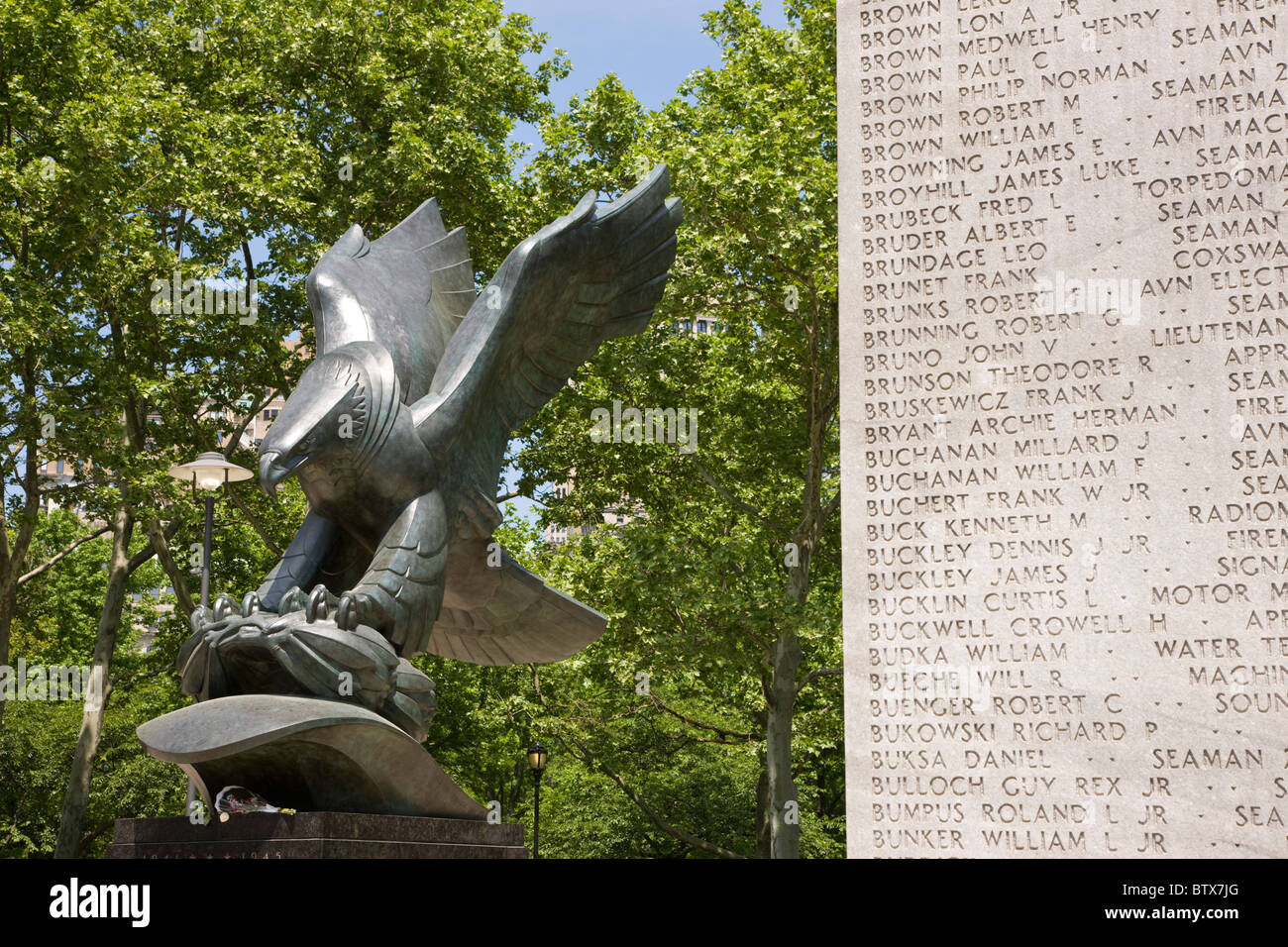 Garden of Remembrance in Battery Park Stock Photo - Alamy