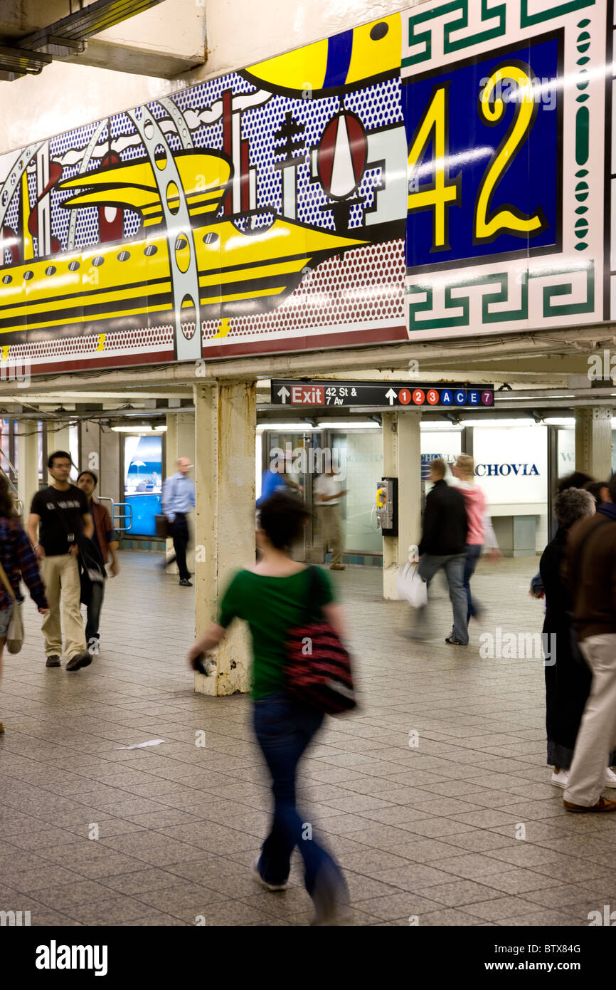 Times Square Subway station Stock Photo - Alamy