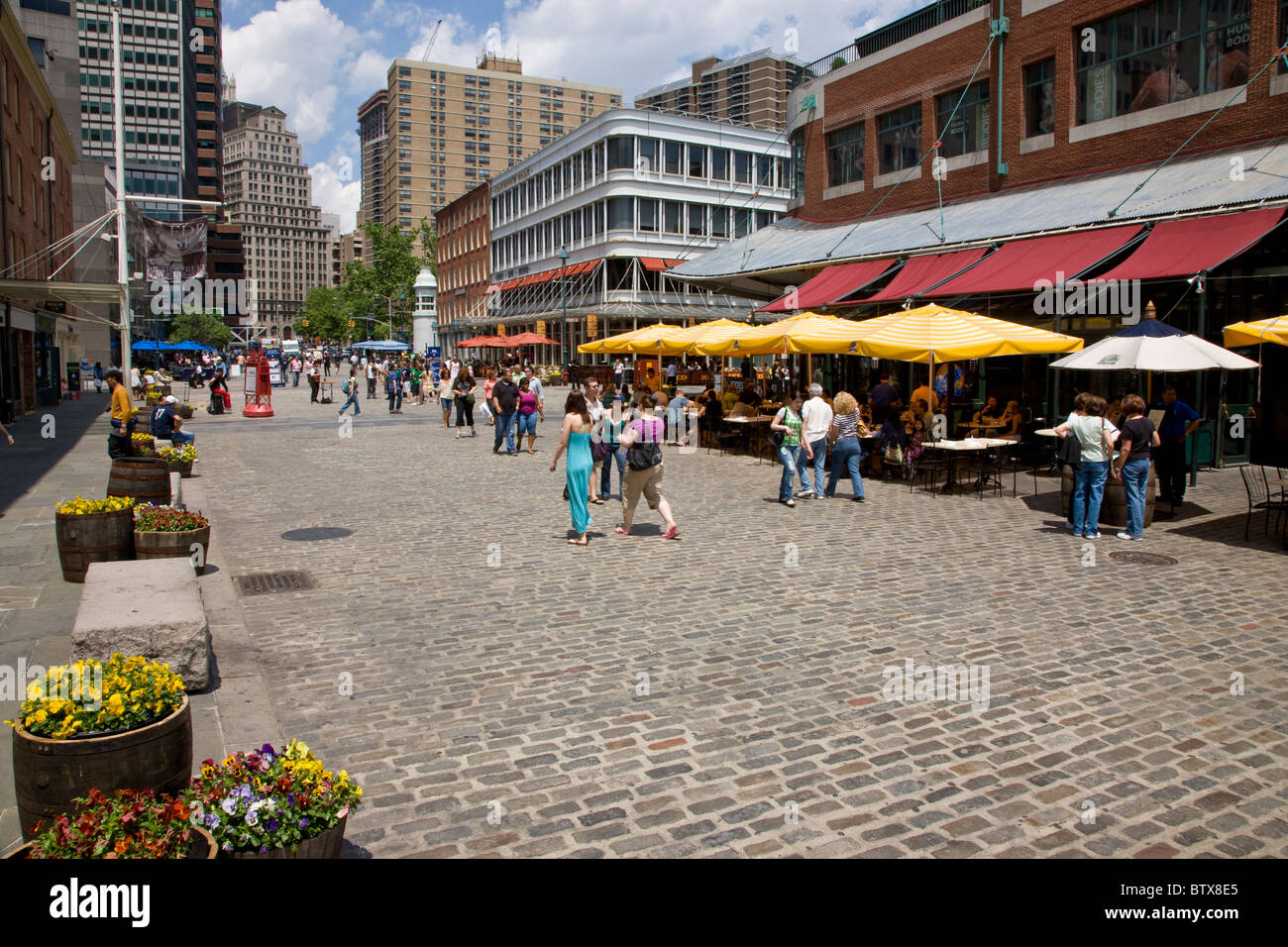 Fulton Street Market Stock Photo - Alamy