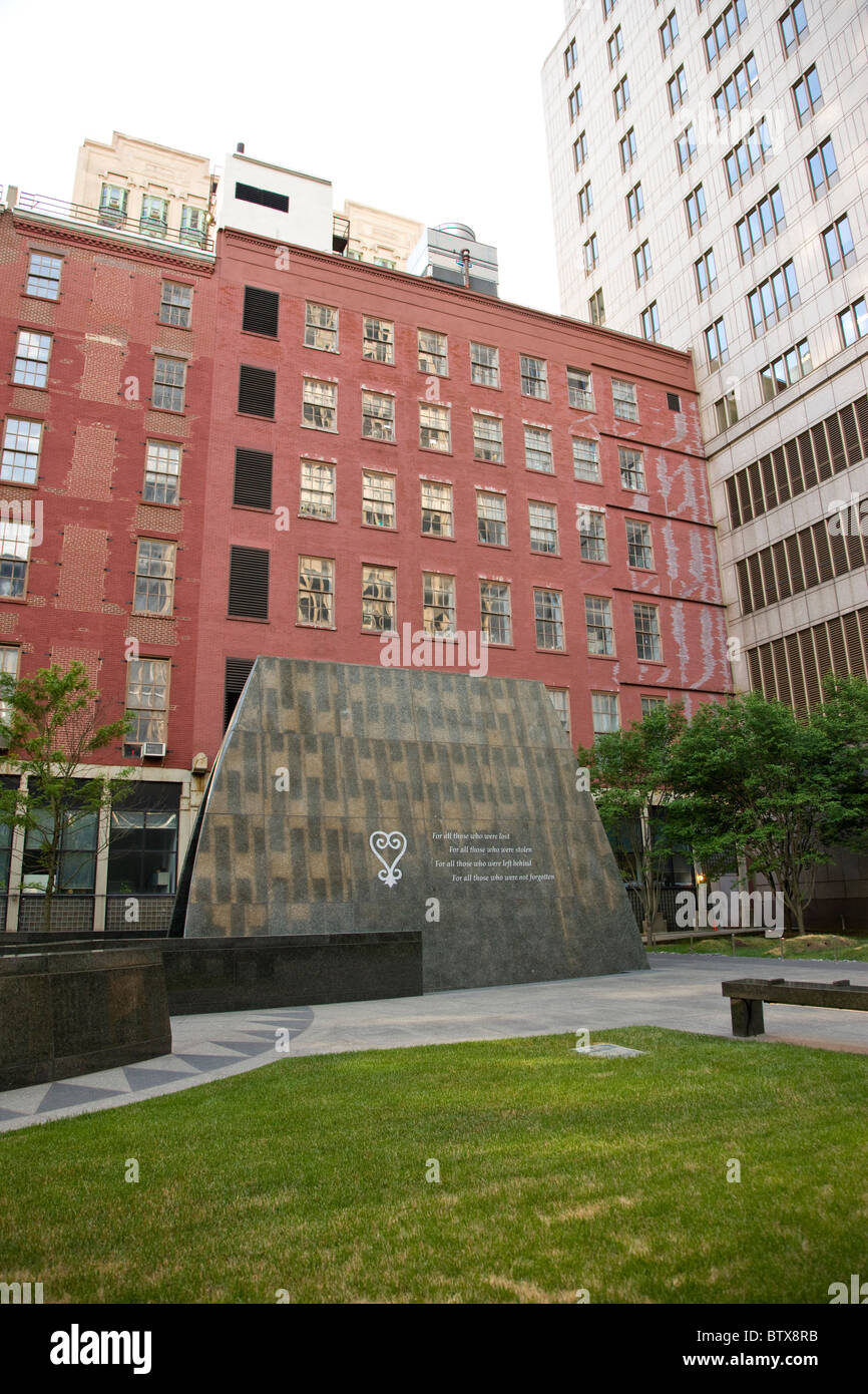 African Burial Ground Stock Photo - Alamy