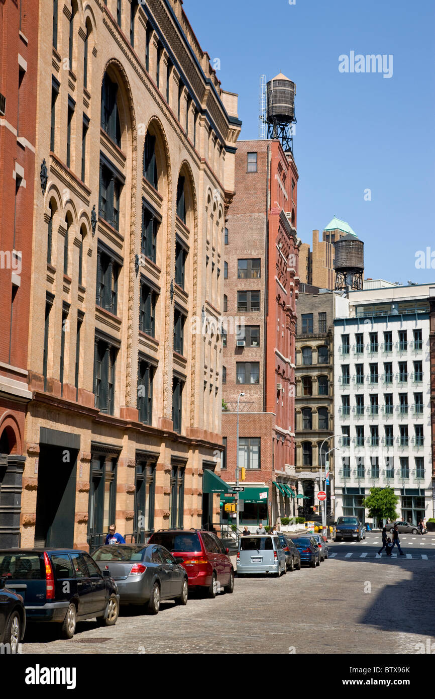 Franklin Street, Tribeca area Stock Photo - Alamy