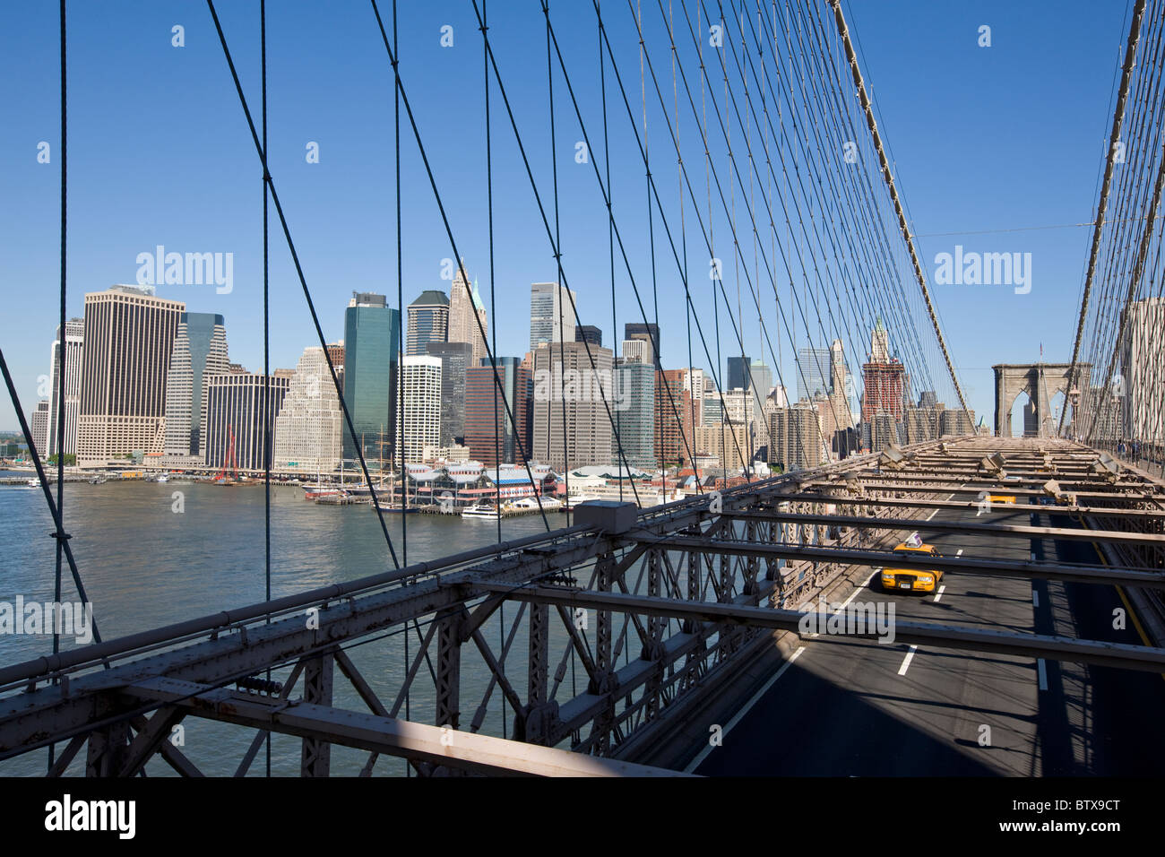 View of Manhattan from Brooklyn Bridge Stock Photo - Alamy