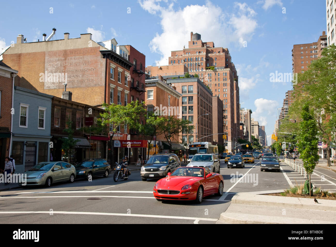 Chelsea district street scene Stock Photo - Alamy