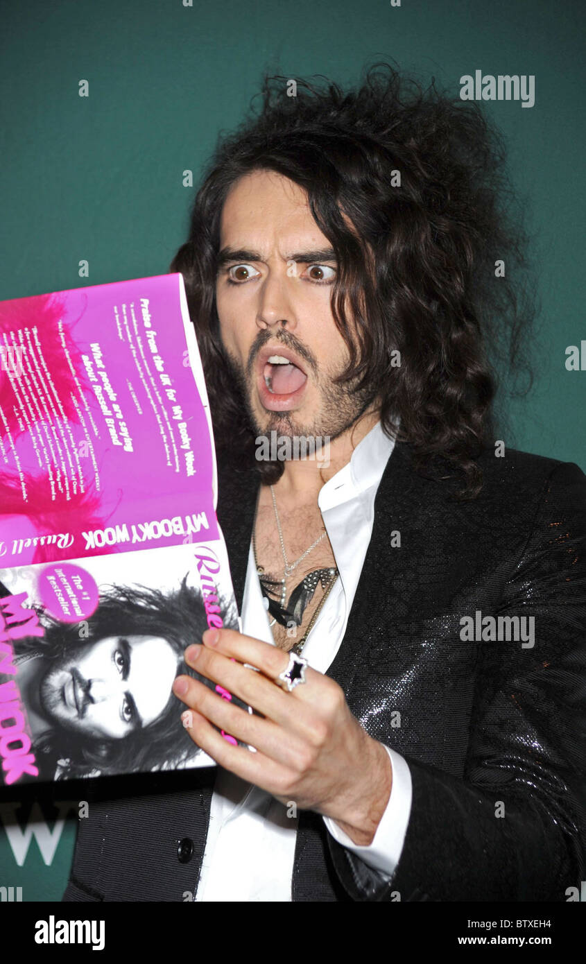 Russell Brand Book Signing Stock Photo - Alamy