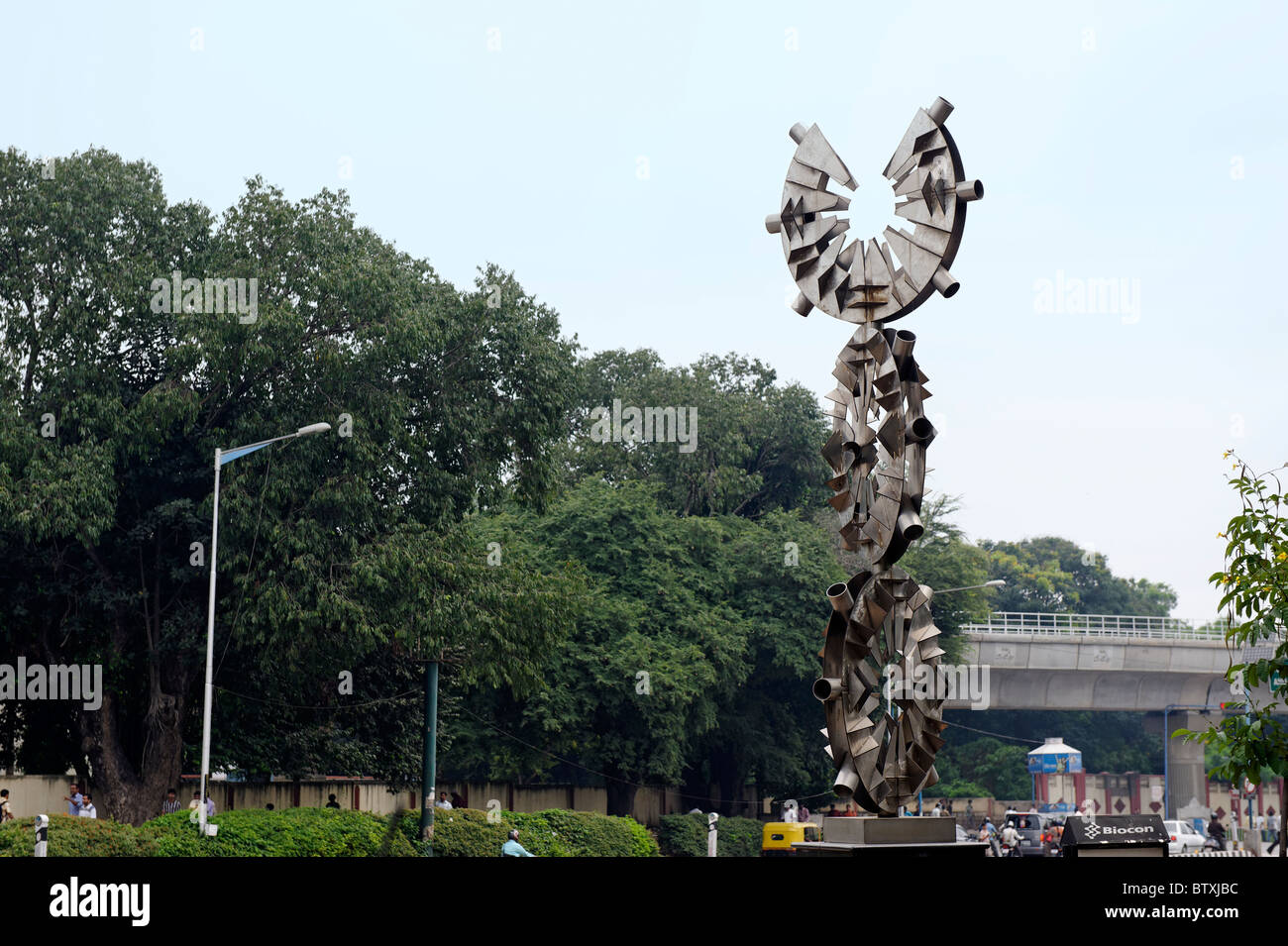 DNA statue on MG Road, Bangalore Stock Photo - Alamy
