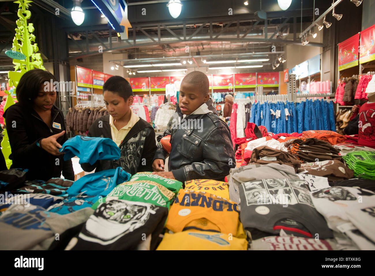 NYC Public School students shop at Old Navy's flagship store on 34th ...