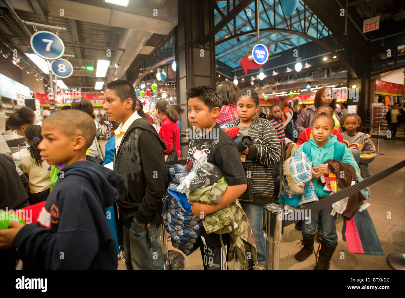 NYC Public School students shop at Old Navy's flagship store on 34th ...