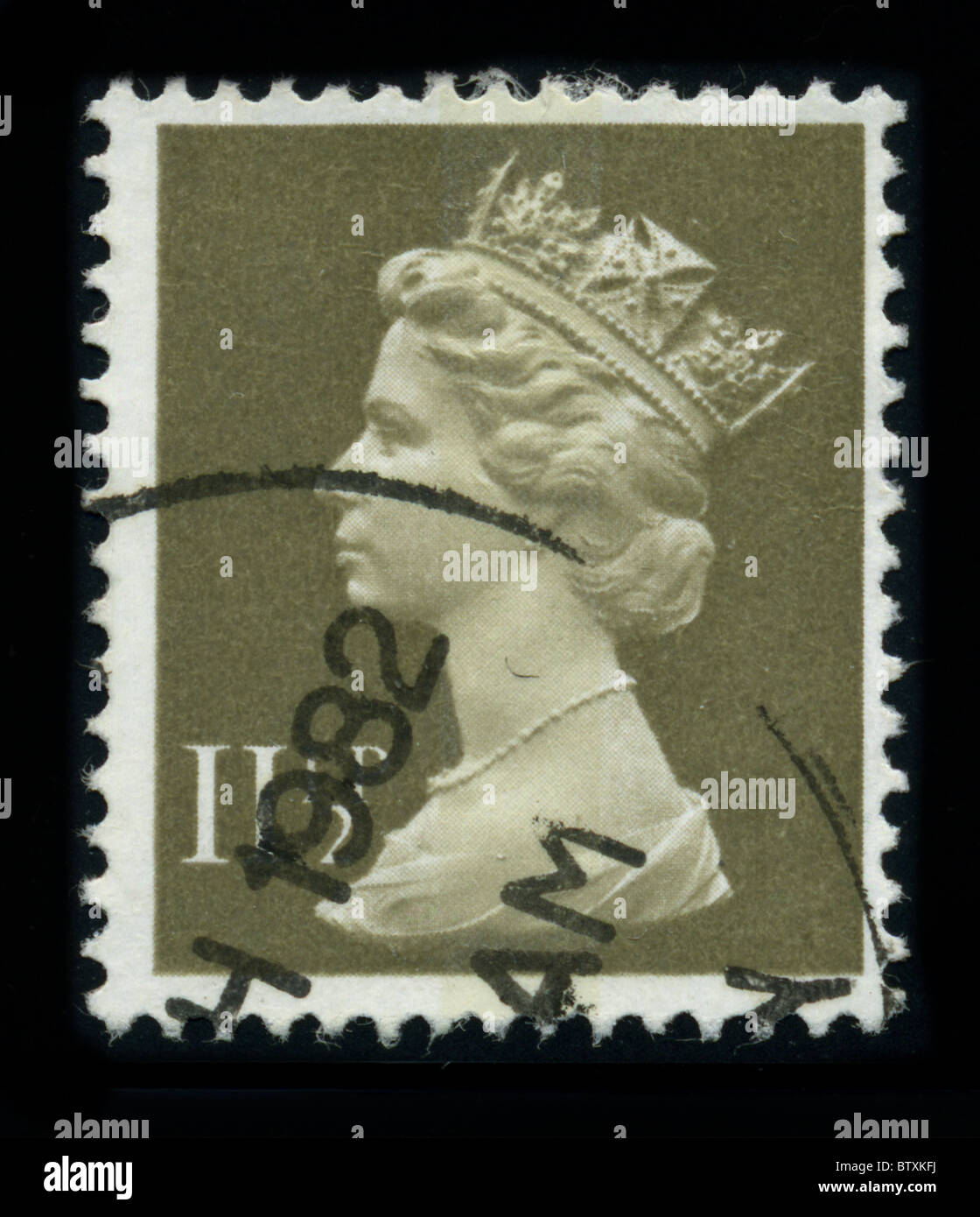 UNITED KINGDOM - CIRCA 1982: An English Used First Class Postage Stamp ...