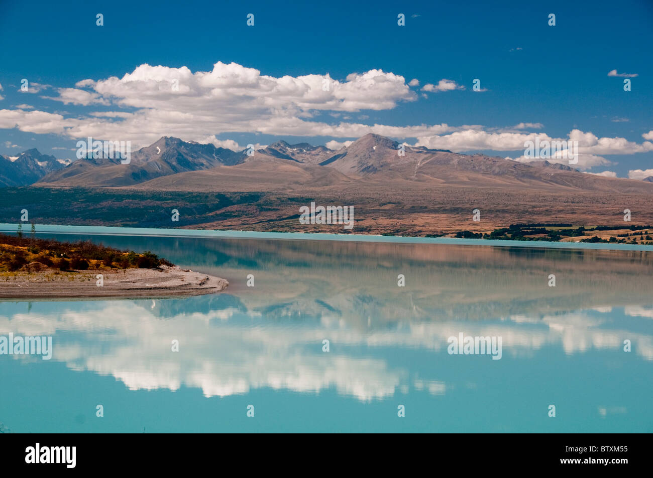 Lake Pukaki,Shoreline,Mount Cook,Aoraki/Mt Cook Range,Mt Cook National ...