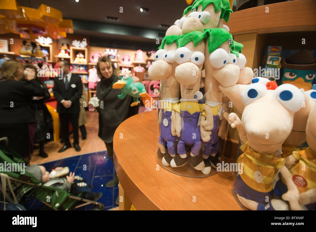 Disney opens its new store in Times Square in New York Stock Photo - Alamy