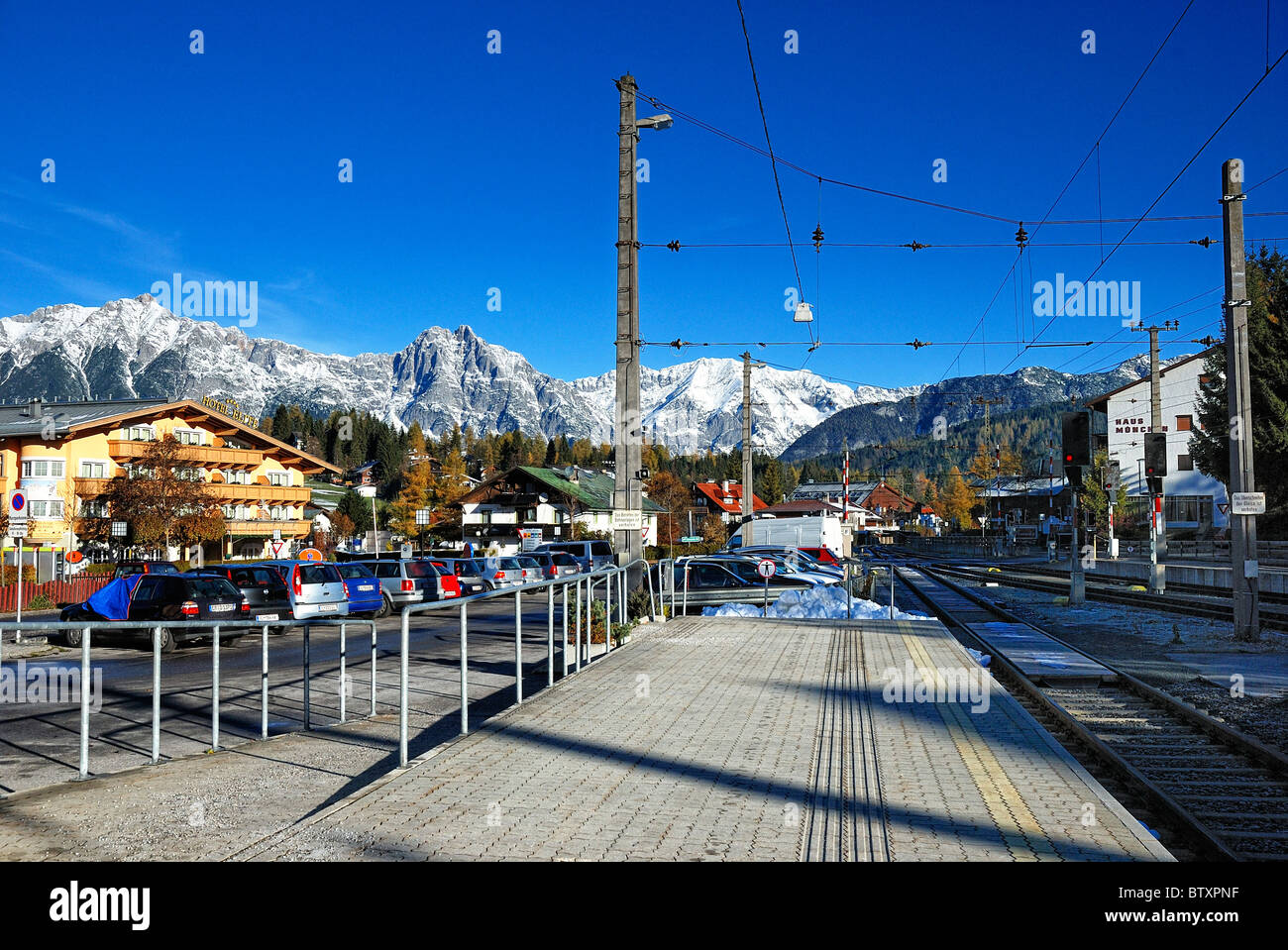 seefeld in tirol railway station austria Stock Photo - Alamy