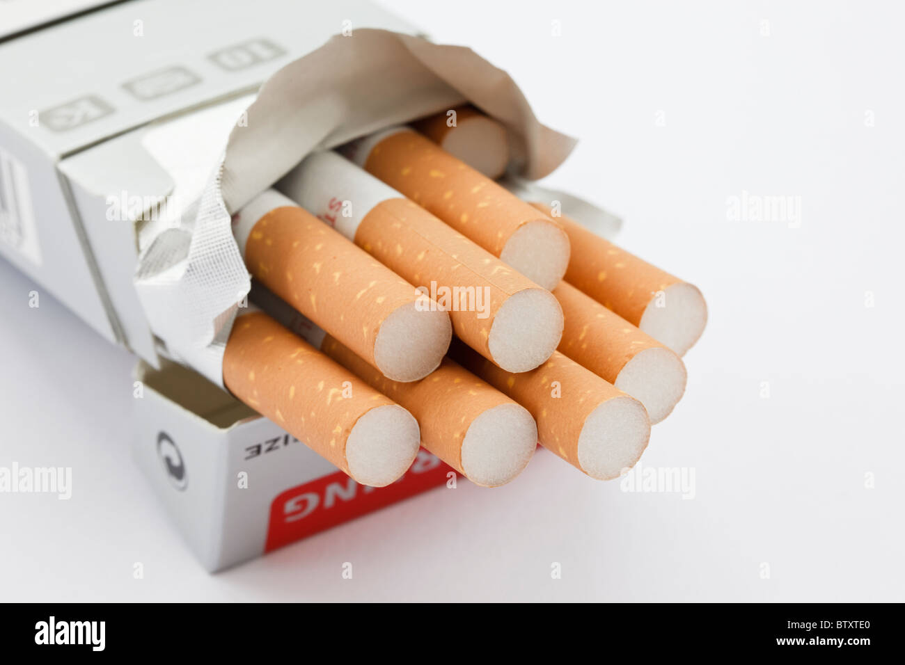 Open packet 10 cigarettes on hi-res stock photography and images - Alamy