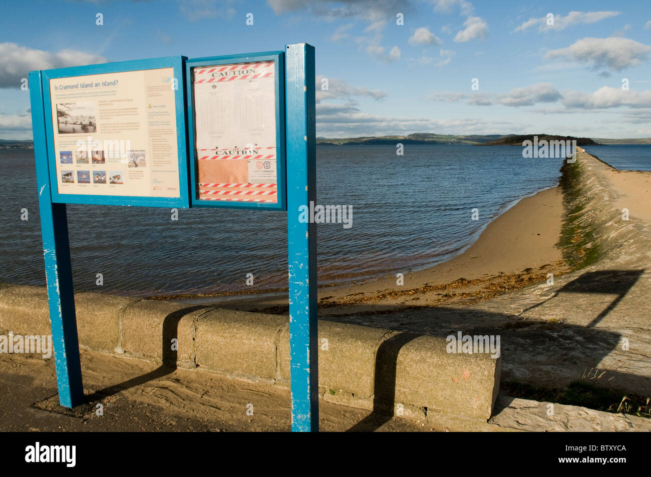 Causeway information sign hi-res stock photography and images - Alamy