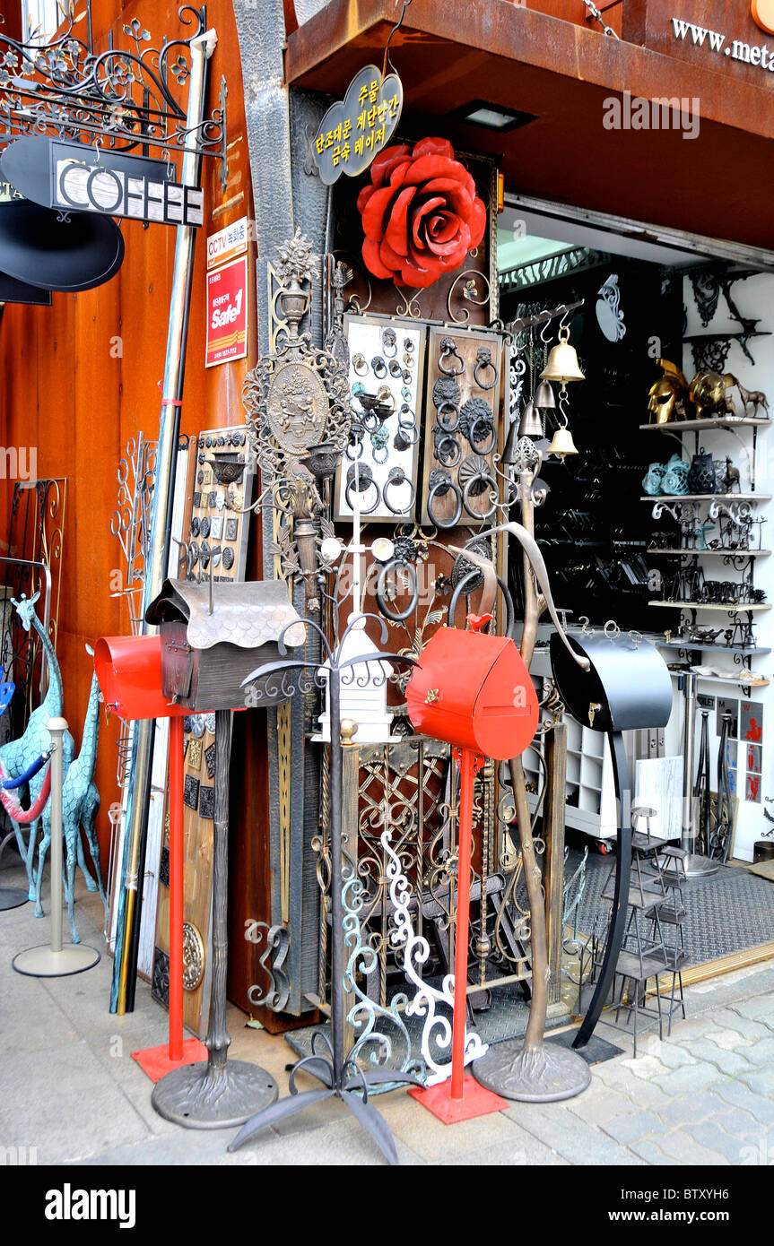 Wrought iron shop hi-res stock photography and images - Alamy