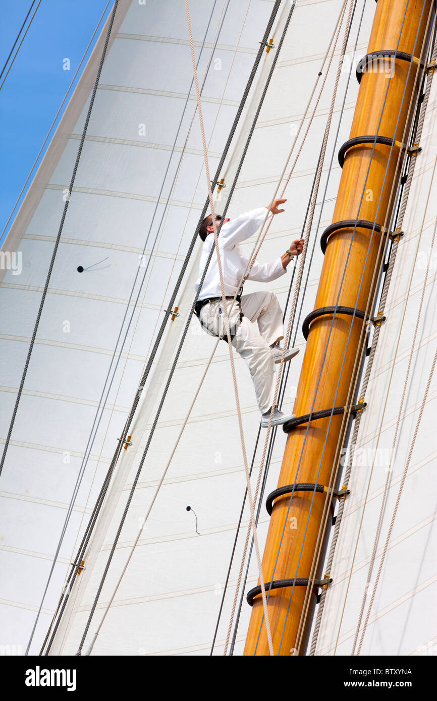 classic yachts racing in the Westward Cup Stock Photo - Alamy