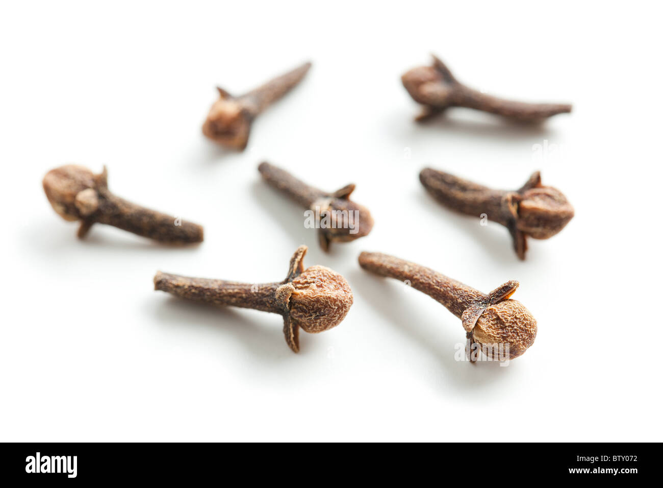 cloves on white background Stock Photo - Alamy