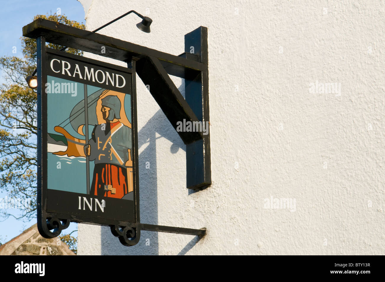 Cramond Inn sign, Cramond Village Stock Photo - Alamy