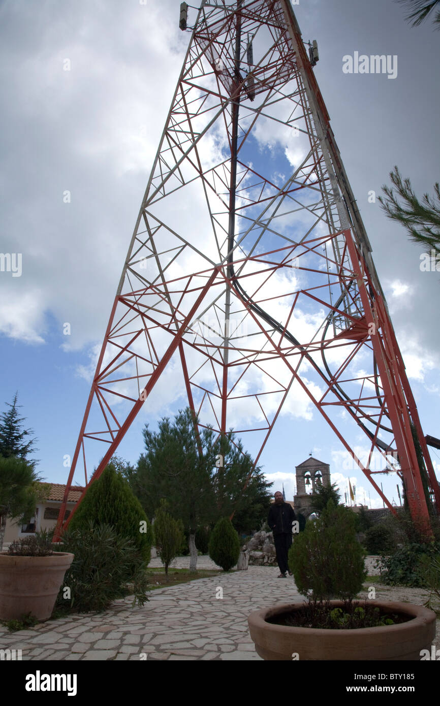 Pylon over the Monastery Stock Photo - Alamy