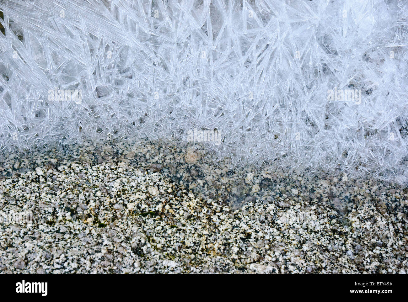 Rock and ice crystals Stock Photo - Alamy