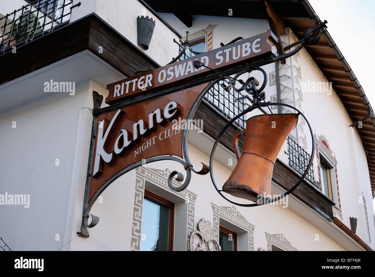 night club sign seefeld Austria Tirol Stock Photo - Alamy