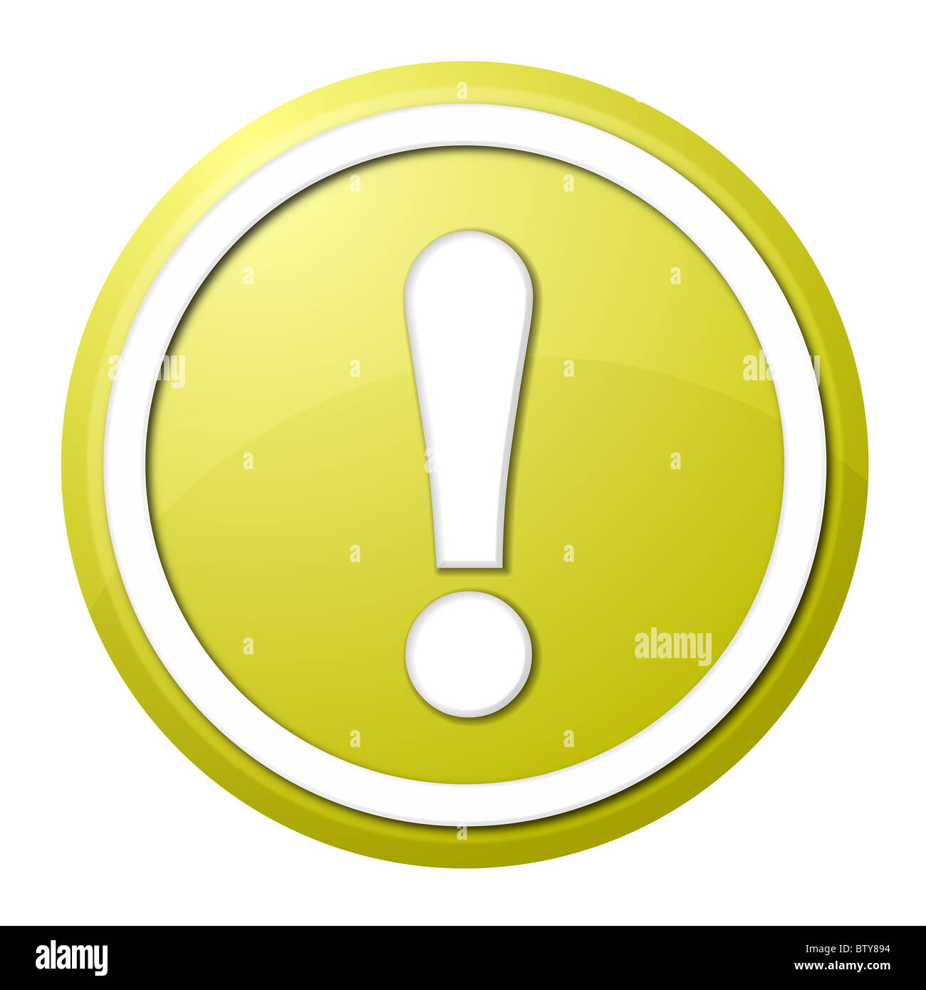 round yellow button Stock Photo - Alamy