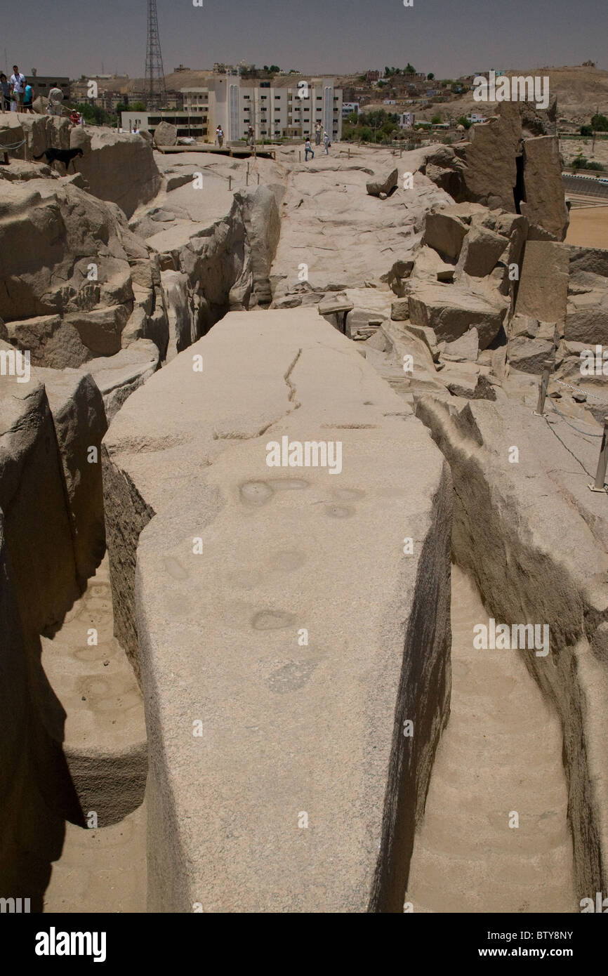 Obelisk "Unfinished Obelisk" Aswan Egypt Quarry Granite Broken Cracked ...