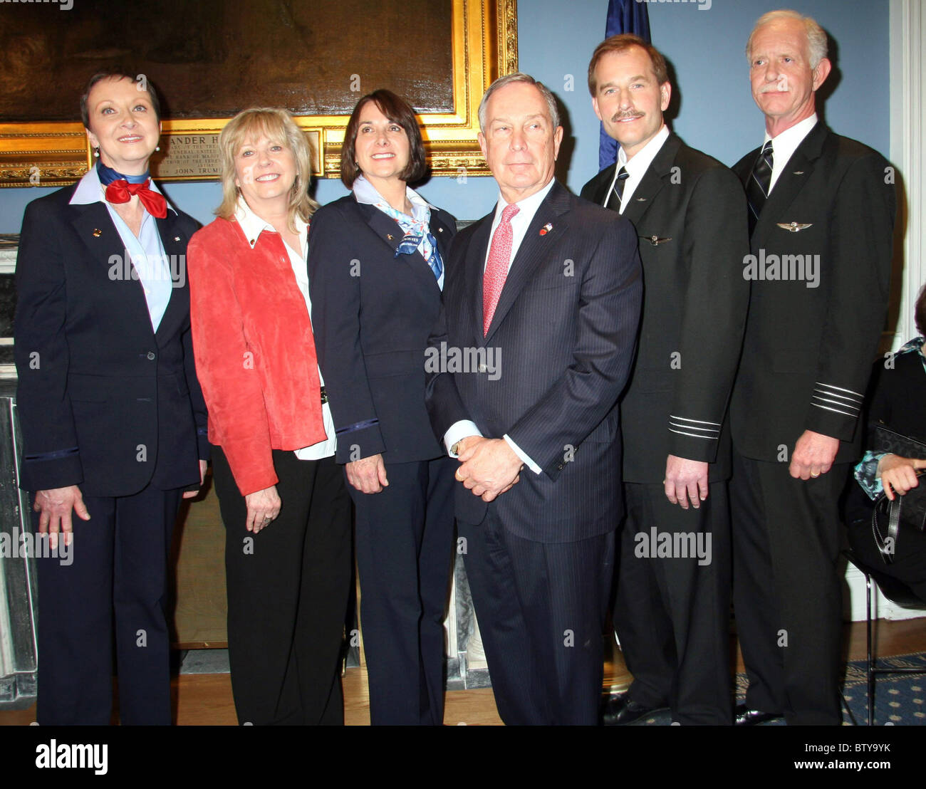 Mayor Bloomberg Presents Captain Chesley Sullenberger and the Crew of ...