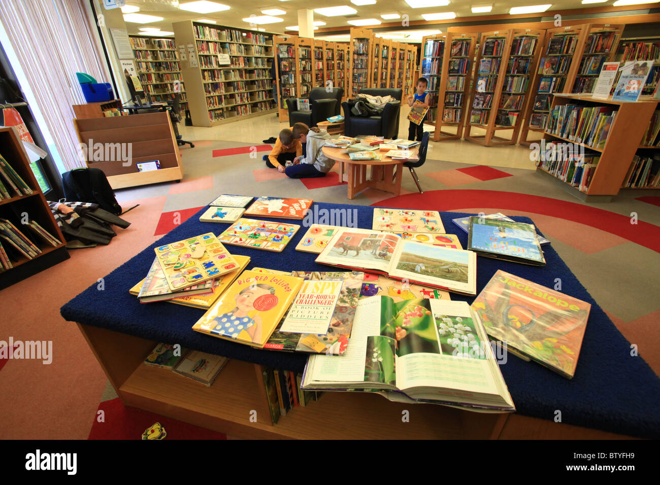 Kids corner in Kitchener public library Stock Photo - Alamy