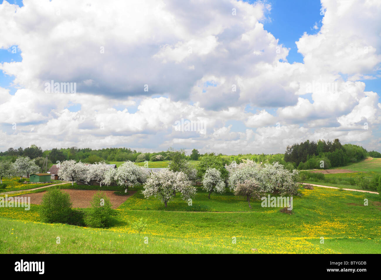 Spring horizontal landscape hi-res stock photography and images - Alamy
