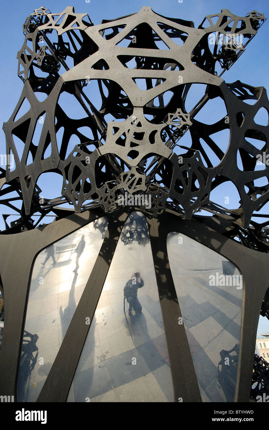 ISTANBUL, TURKEY. 'The Morning Line', a contemporary sculpture by ...