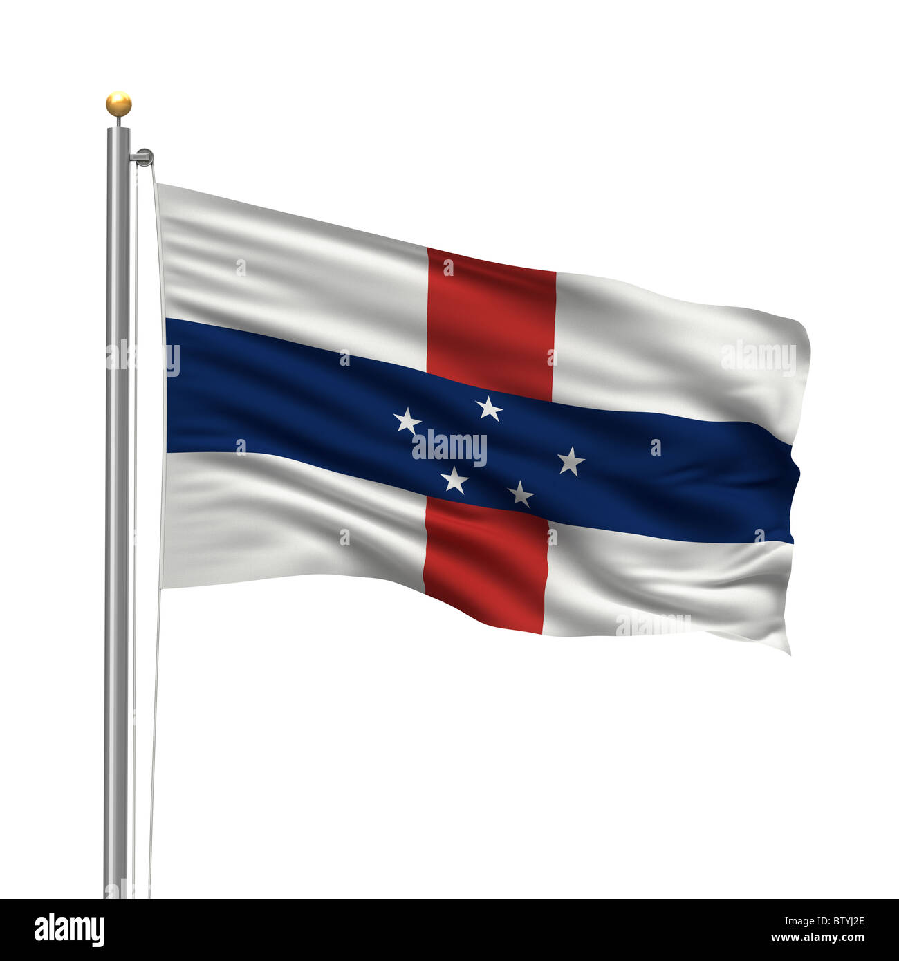 Flag of Netherlands Antilles Stock Photo - Alamy