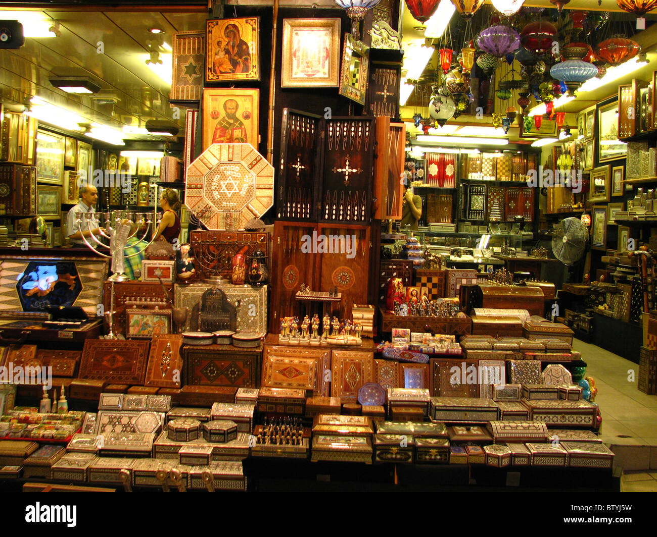 Jewish boxes for sale in Grand Bazaar, Istanbul, Turkey Stock Photo - Alamy