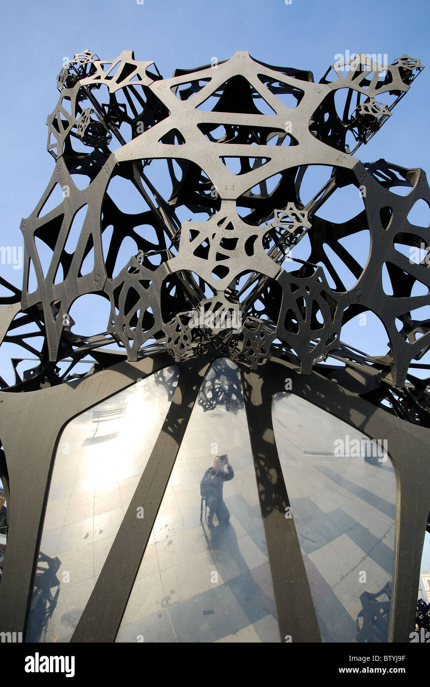 ISTANBUL, TURKEY. 'The Morning Line', a contemporary sculpture by ...