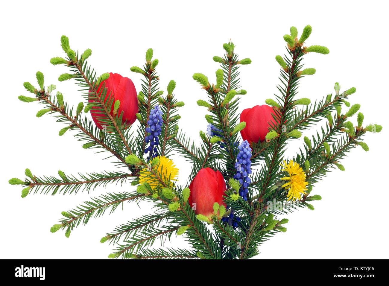 Alternative Christmas garland Stock Photo - Alamy