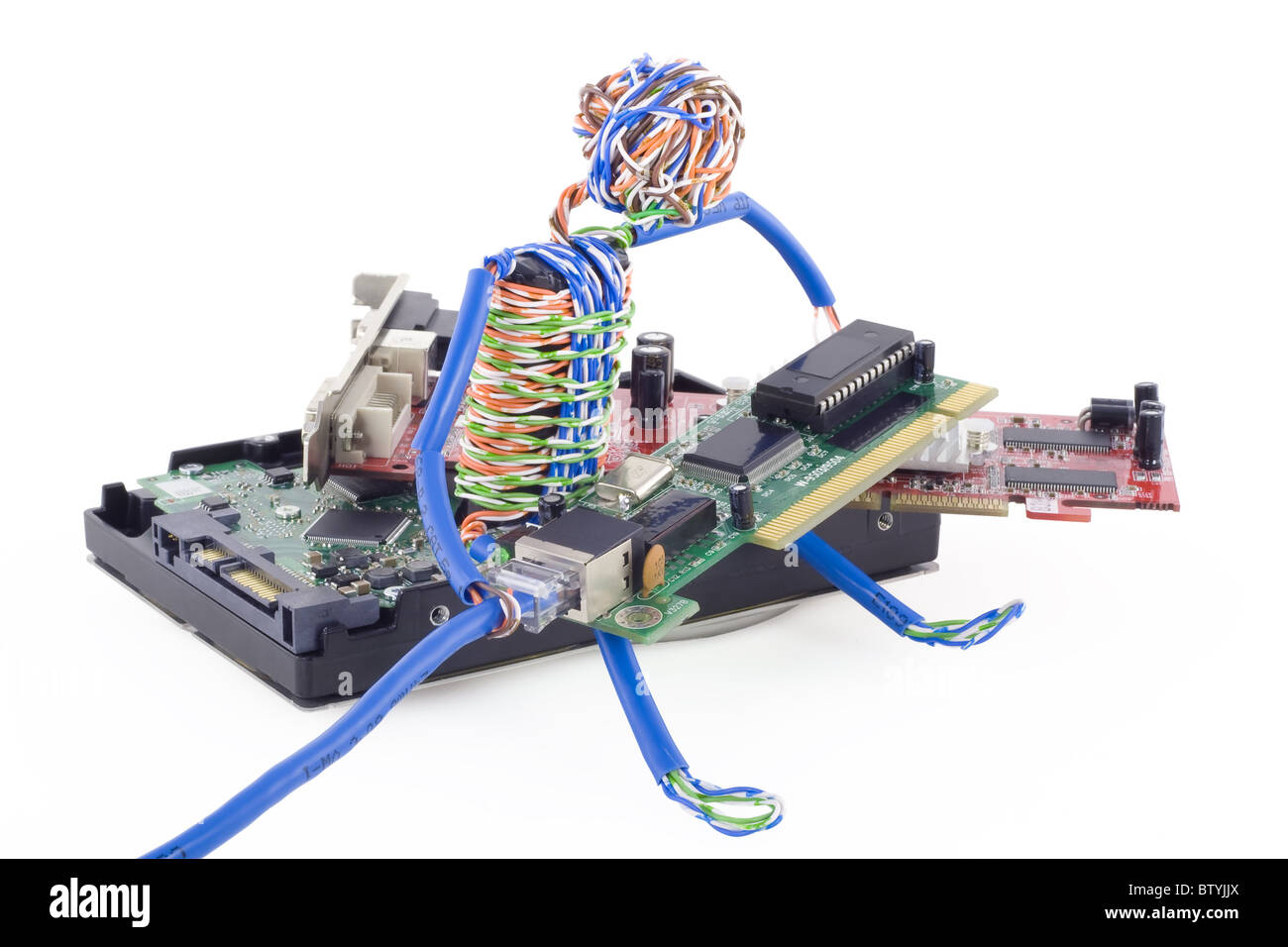 High tech computer concept Cut Out Stock Images & Pictures - Alamy