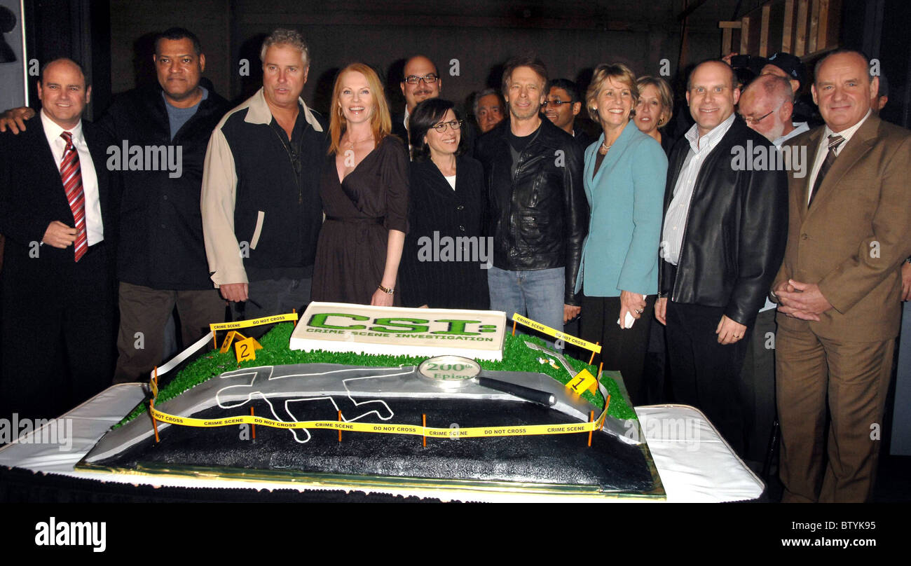 Csi crime scene investigation cast hi-res stock photography and images ...