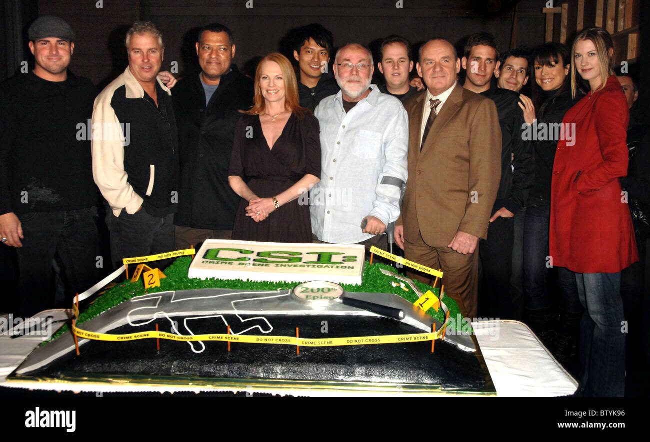 CSI: Crime Scene Investigation Celebrates It's 200th Episode Stock ...