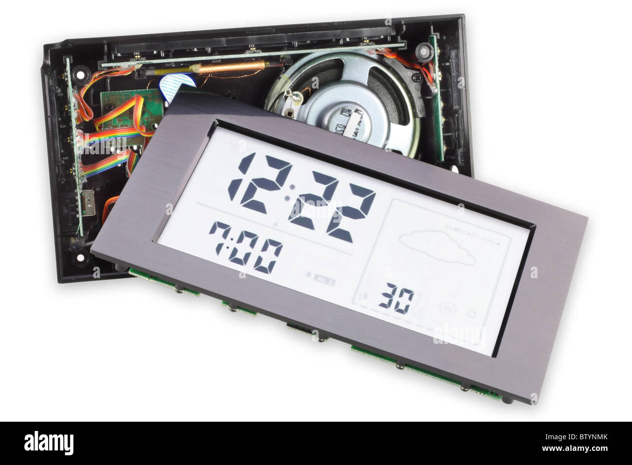 Broken digital clock Cut Out Stock Images & Pictures - Alamy