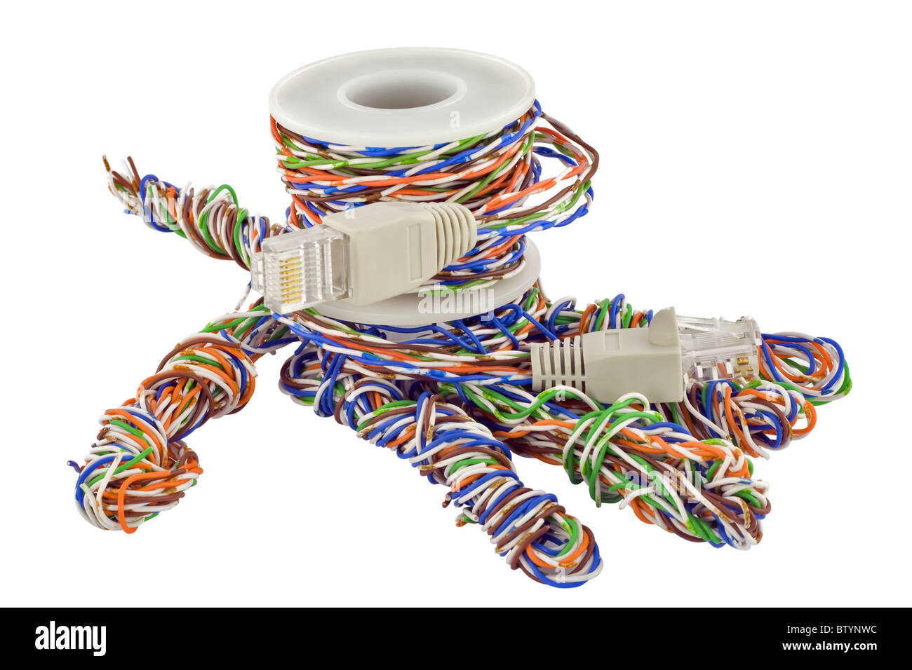 Stilised hand and internet cable Stock Photo - Alamy