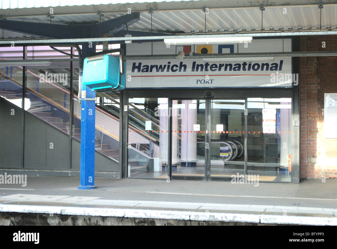 Harwich International Port Sign Stock Photo - Alamy