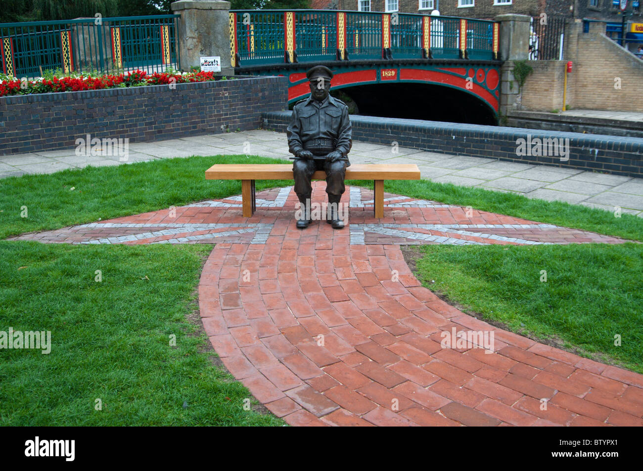 Bronze sculpture of Captain Mainwaring from Dads Army, played by Arthur ...