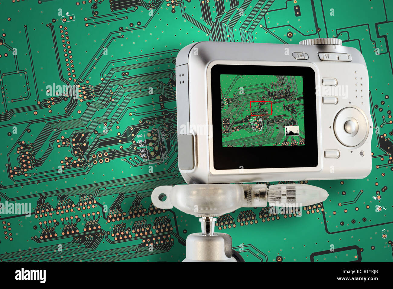 Industrial circuit board testing with digital camera Stock Photo - Alamy