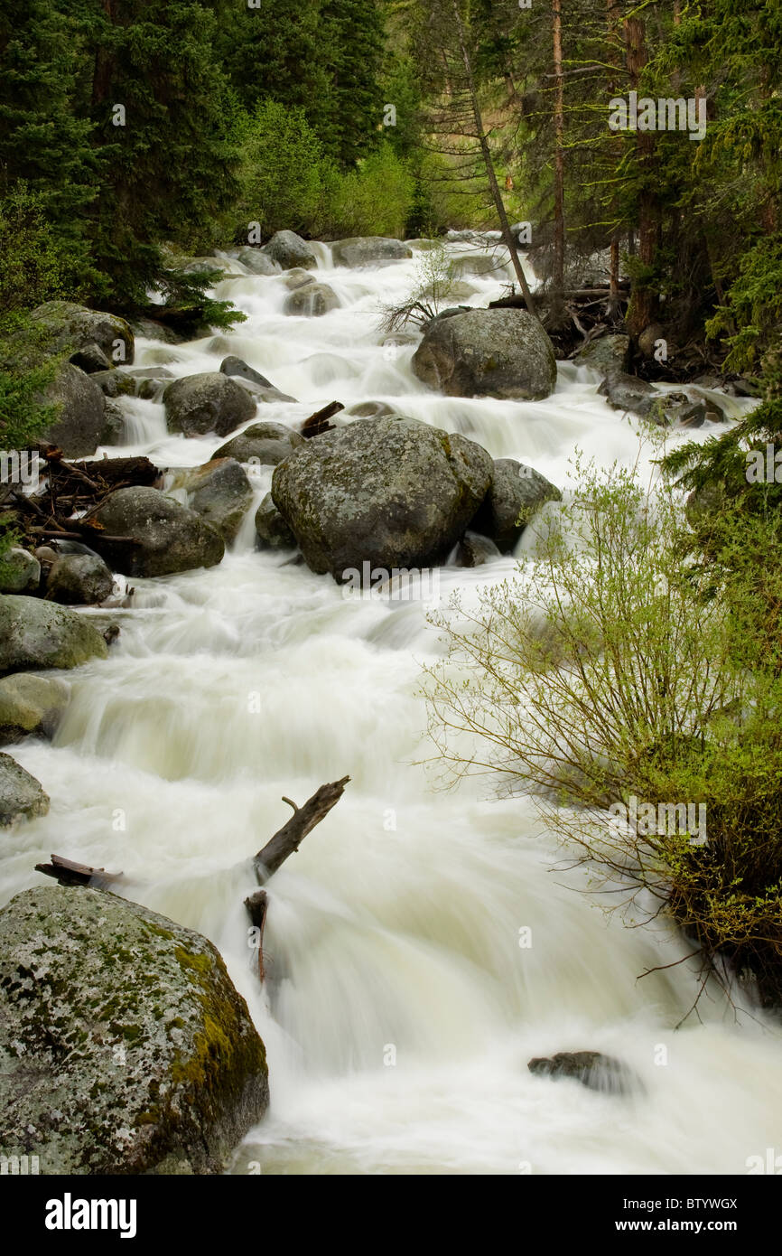River landscape showing motion of the water Stock Photo - Alamy