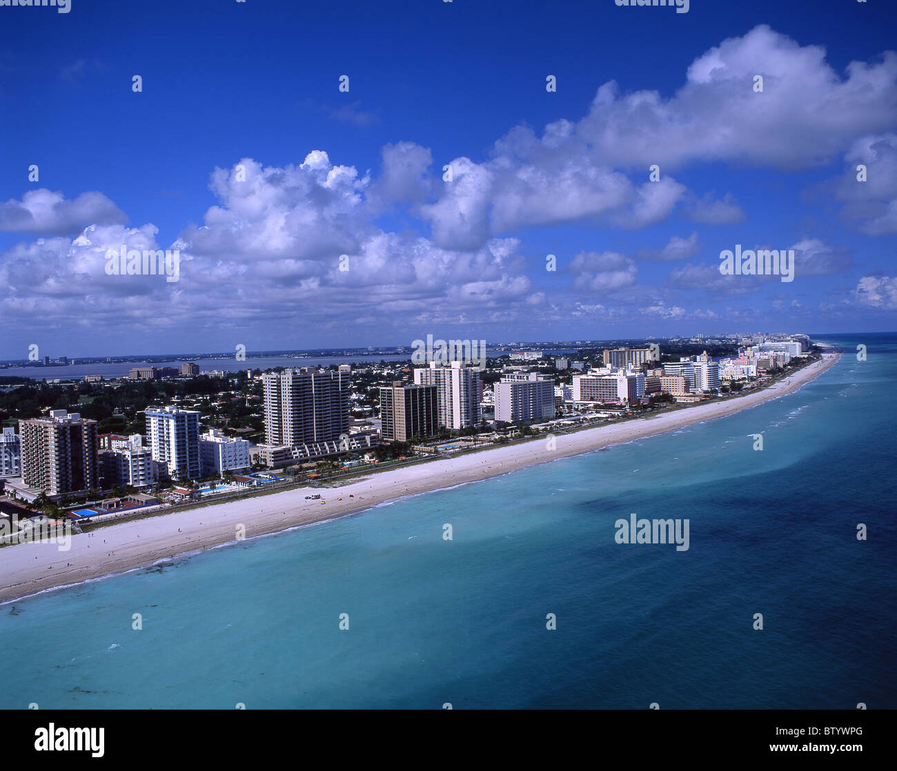Aerial view of Miami Beach, Miami Beach, Florida, United States of ...