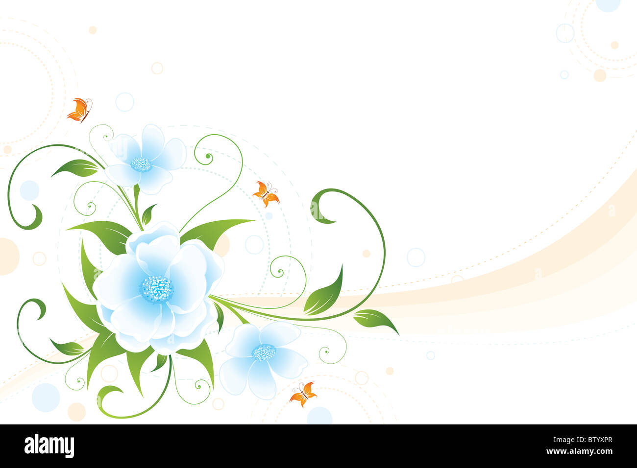 Abstract modern floral background for your design Stock Photo - Alamy