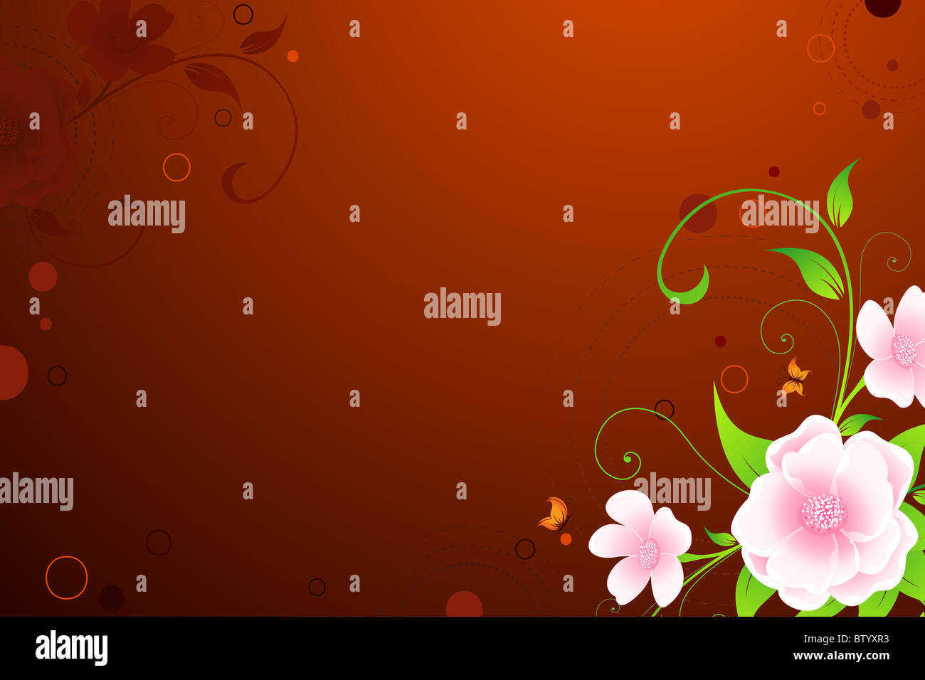 Abstract modern floral background for your design Stock Photo - Alamy