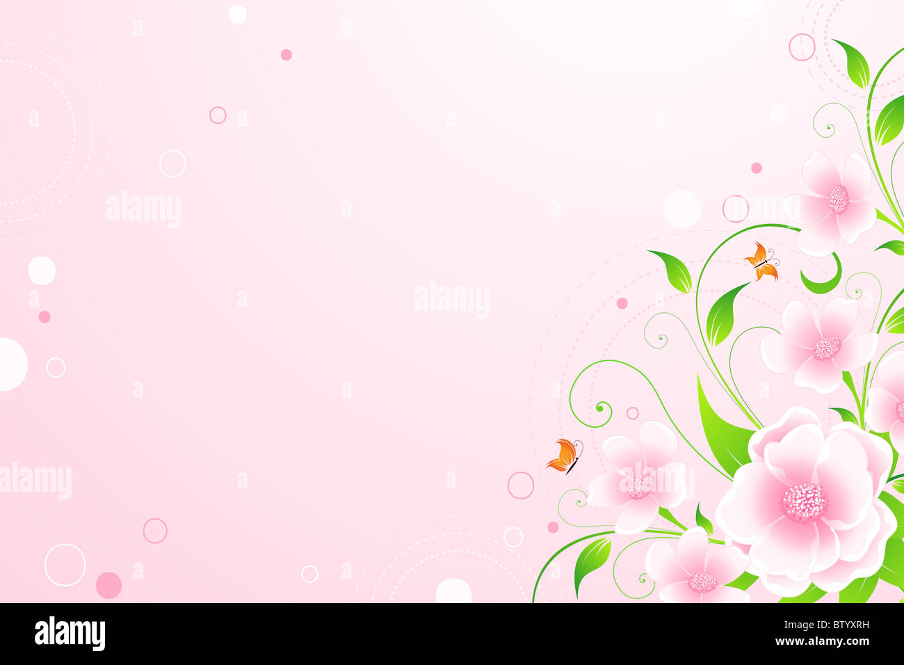 Abstract modern floral background for your design Stock Photo - Alamy