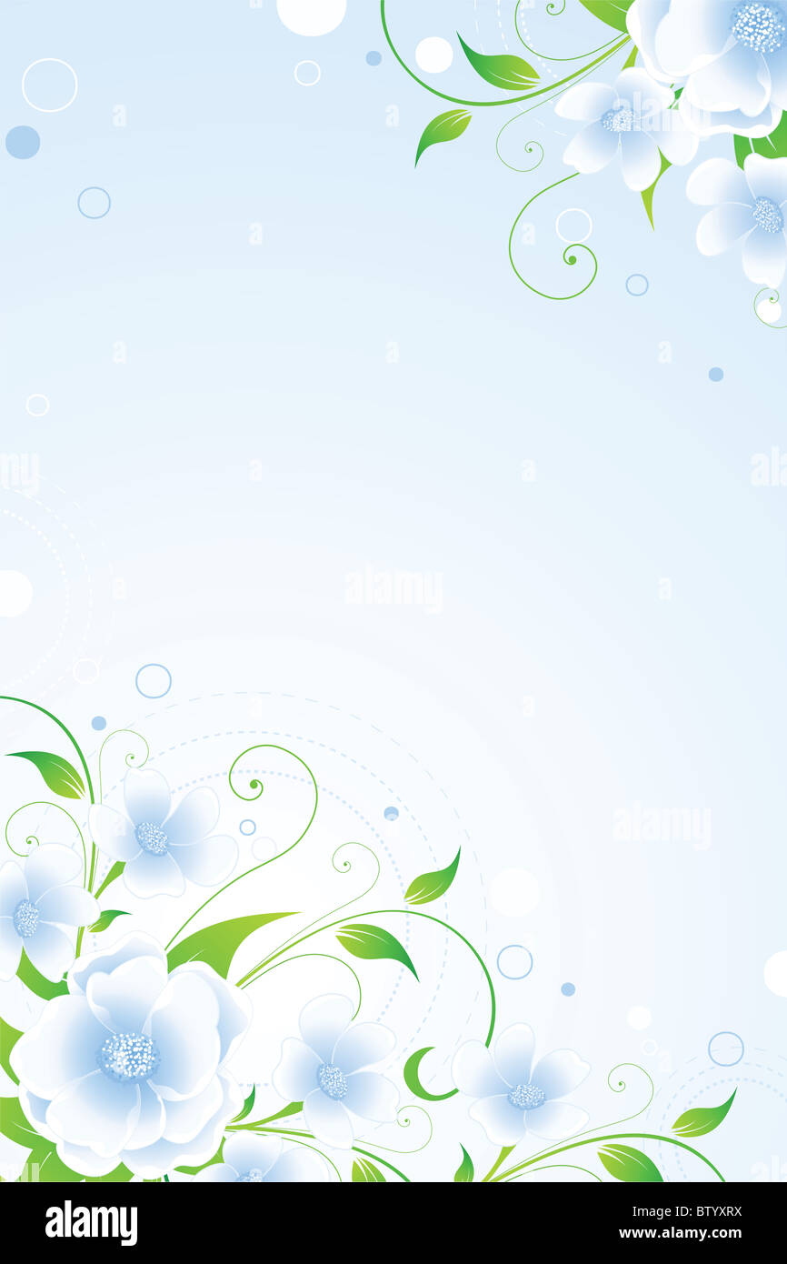 Abstract modern floral background for your design Stock Photo - Alamy