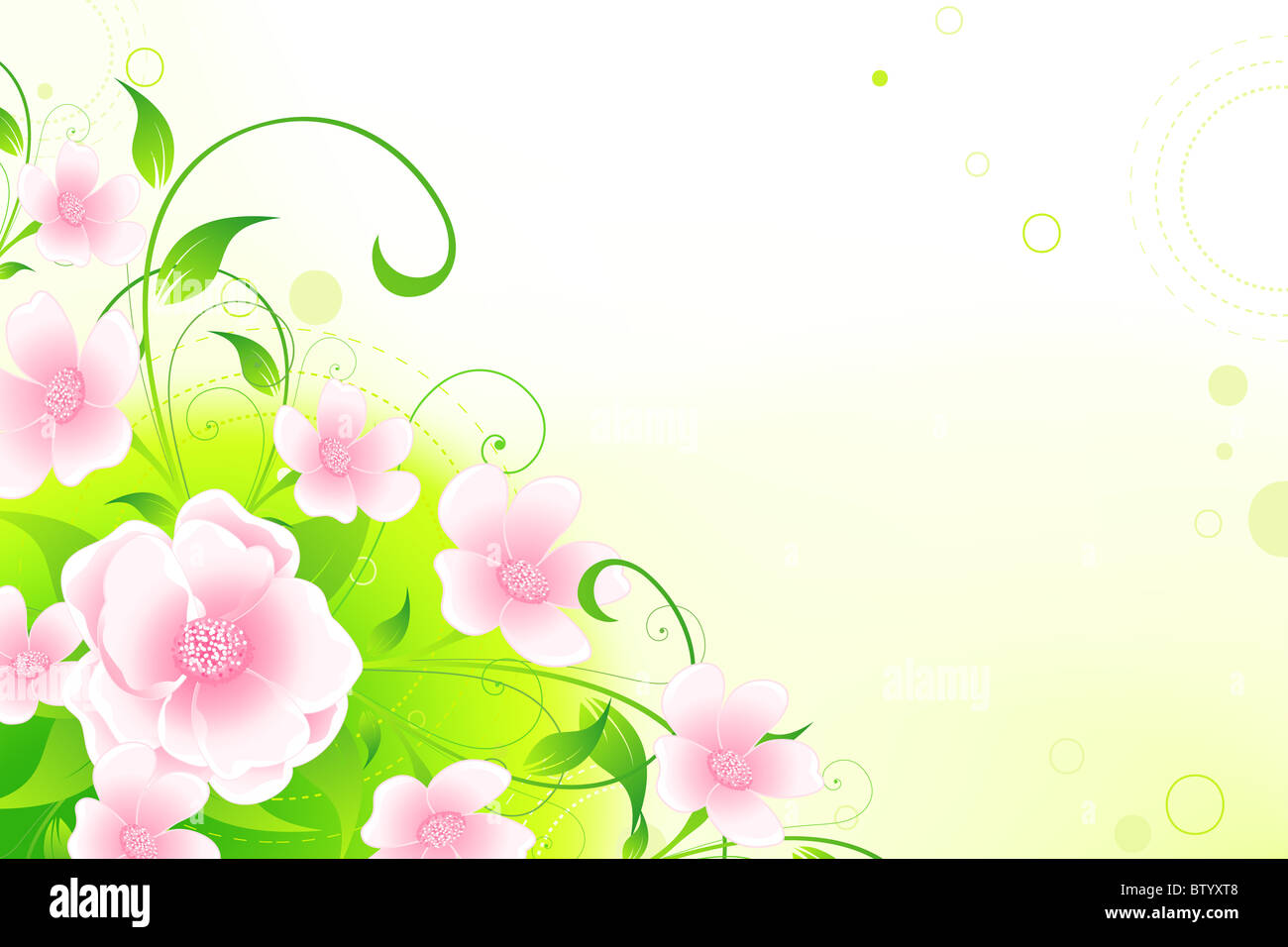 Abstract modern floral background for your design Stock Photo - Alamy