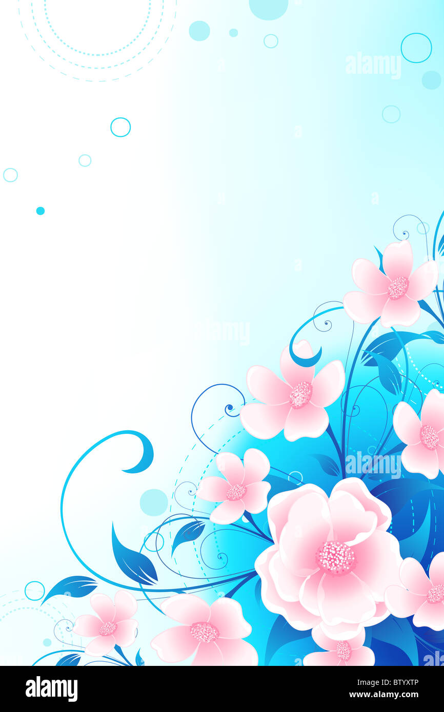 Abstract modern floral background for your design Stock Photo - Alamy